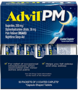 Advil PM Caplets 50/2’s – SessionsUSA